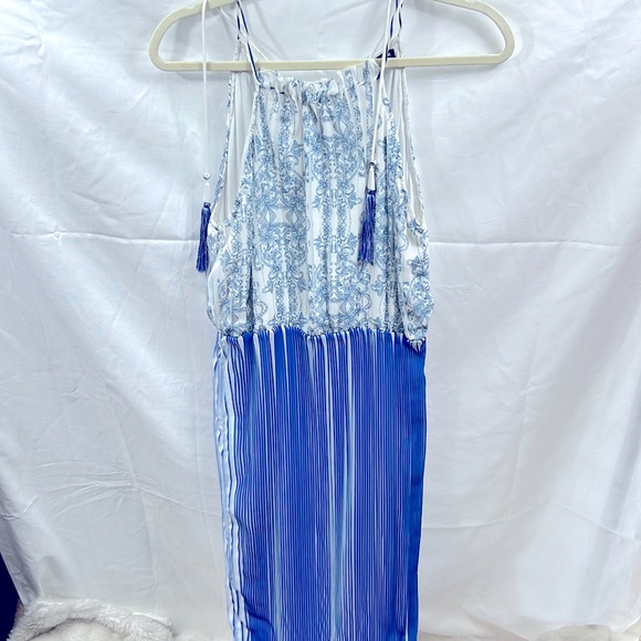 Kas New York | Dresses | Kas New York Long Dress Flower Print On Top ...